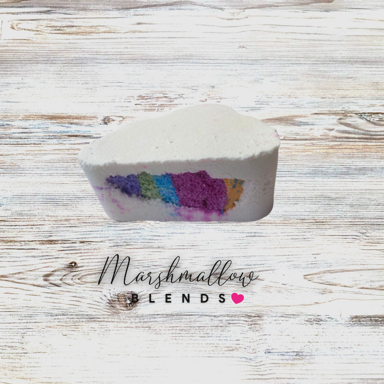 Cloud Rainbow (Grape scented) Bath Bomb – Marshmallow Blends